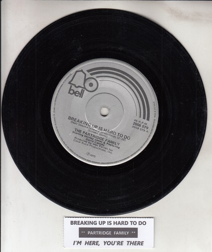 THE PARTRIDGE FAMILY Breaking up is hard to do 7" 45 rpm record + juke ...