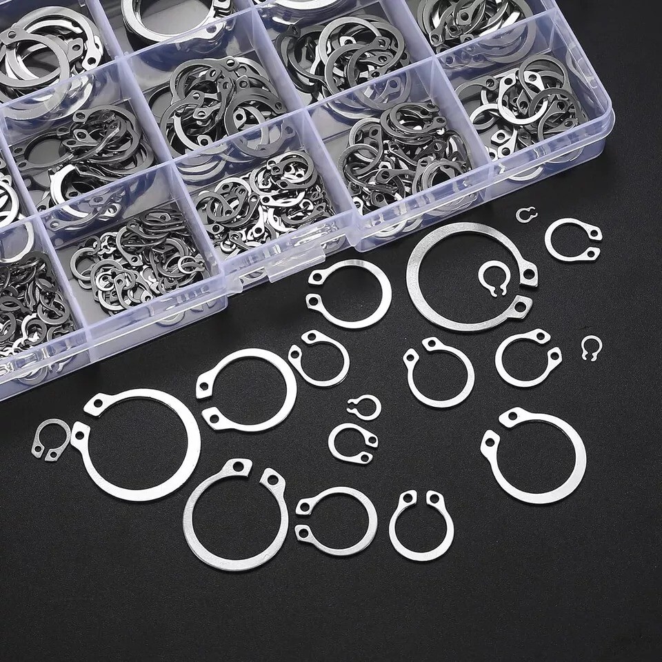 300 Pcs Retaining Ring Set Internal Snap Rings Kits Stainless Steel ...