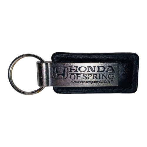Honda Of Spring, TX Leather Key Ring Fob Auto Dealership Advertisement ...