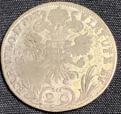 Austria 1765 BH EVM D 20 Kreuzer Silver Coin Franz I KM-2028 | eBay