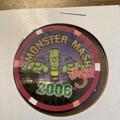 $ 5 Riviera Monster Mash casino chip las vegas super rare obsolete | eBay