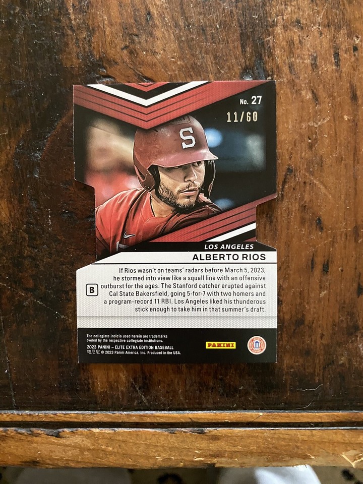 Alberto Rios Prospect Diecut Baseball Card 11/60 | eBay