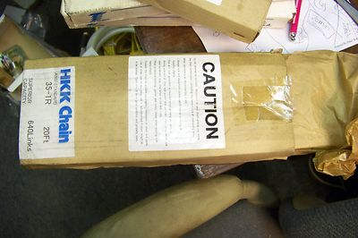 HKK Chain Roller Chain 35-1R 20ft SSS 6400 Links ANSI Standard ...