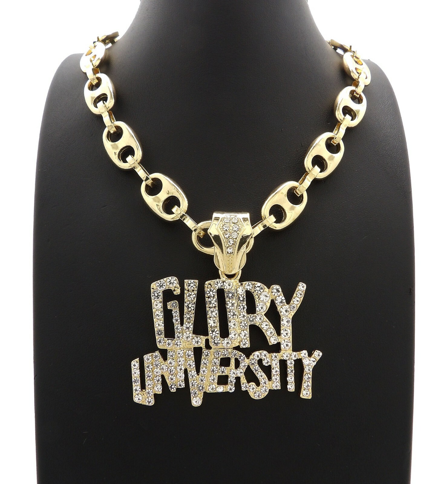 New Glory University Pendant & 24" Marina Chain Hip Hop Necklace RC3448 ...
