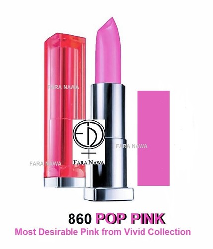 Maybelline Color Sensational Vivid Lipstick, #860 Pink Pop | eBay
