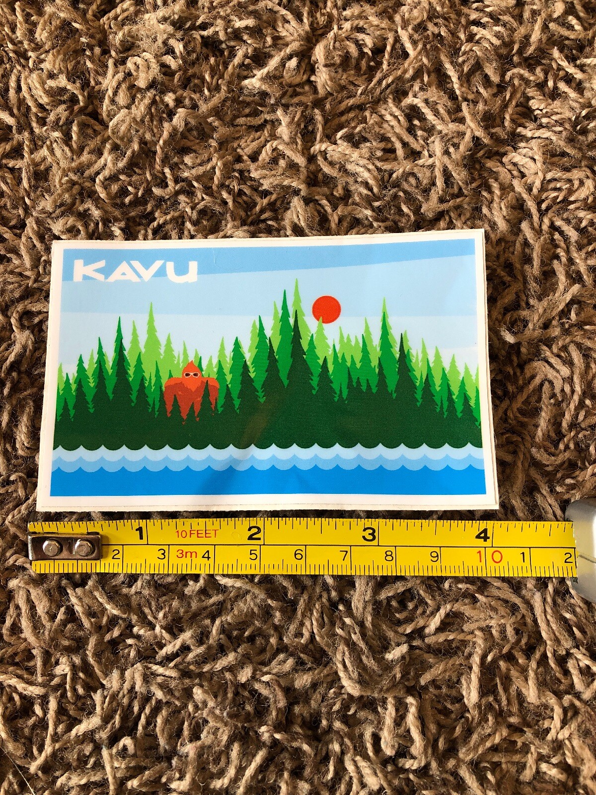 Kavu Bigfoot Lake Trees Sticker Decal Mountains Camping Backpacking ...