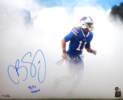 Cole Beasley Signed Buffalo Bills 16x20 Tunnel HM Photo Insc- Beckett W ...