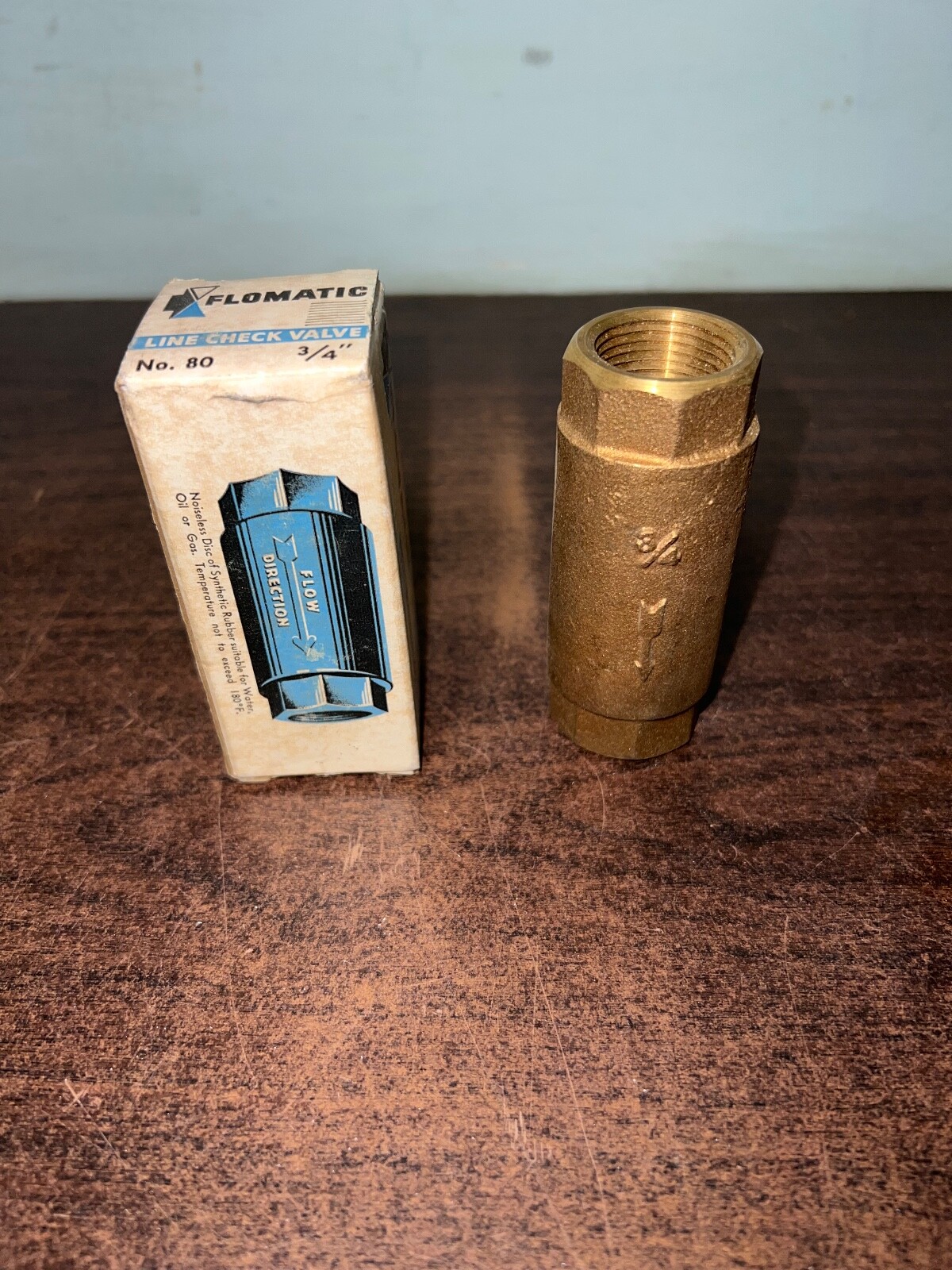 NEW FLOMATIC NO. 80 LINE CHECK VALVE 3/4" B87 | eBay