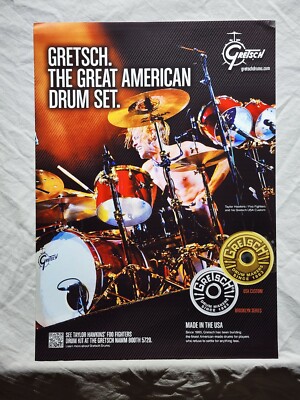 Foo Fighters Taylor Hawkins Gretsch Drums Promo Poster | eBay