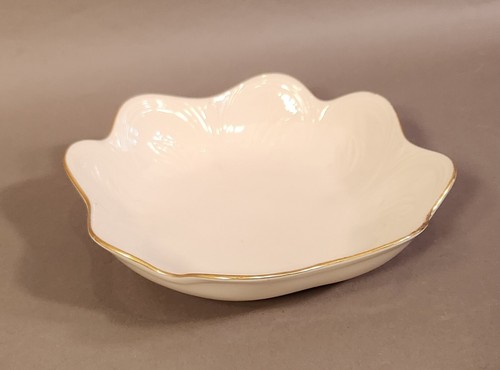 Vintage Lenox Saybrooke Collection Gold Trim Cream Giftware Bowl ...