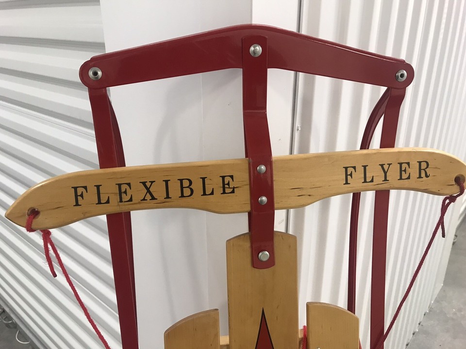 Paricon 1054 Flexible Flyer Metal Runner Steel & Wood Snow Slider Sled ...