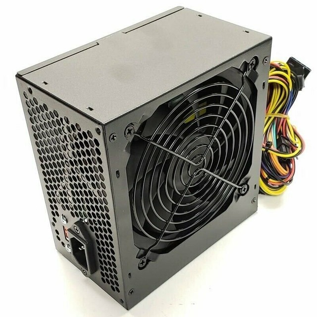 PoWork Black 600w-max Micro ATX Power Supply 20 4pin SATA & PCIe for ...
