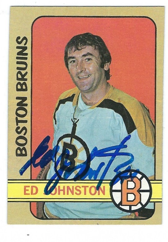 Autographed 1972-73 TOPPS Ed Johnston Card #13 Boston Bruins | eBay