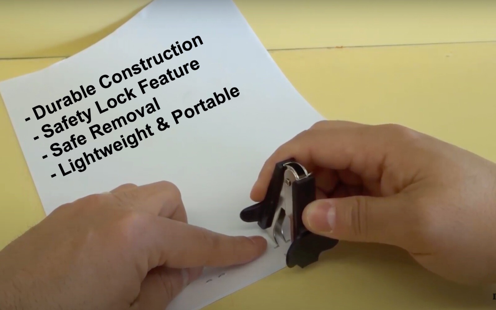 Staple Remover Extractor Claw Type With Safety Lock Pin Tack Office ...