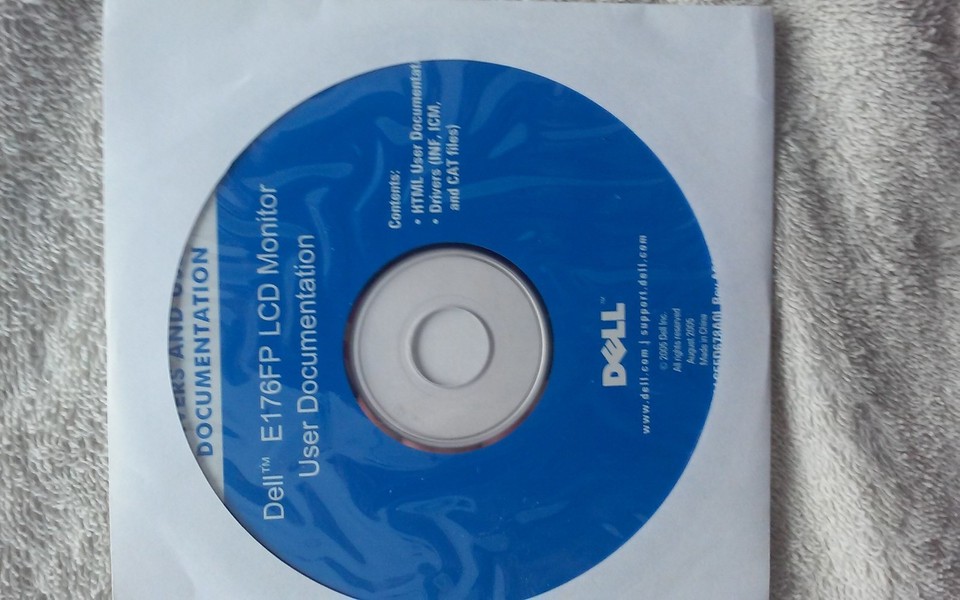 Dell E176FP LCD Monitor HTML User & Drivers Documentation CD / Disc | eBay