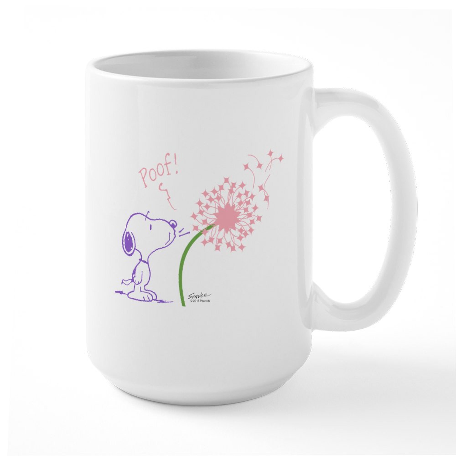 CafePress Snoopy Dandelion Large Mug (1487985125) | eBay