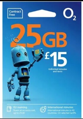 O2 Sim Card - New and Sealed O2 Pay As You Go 02 O2 PAYG !! BUY 1 GET 1 ...