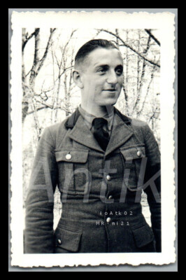Foto, WW2 Pilot aus Plauen, RAD in Fronteinsatz, Arbeitsmann Portrait ...