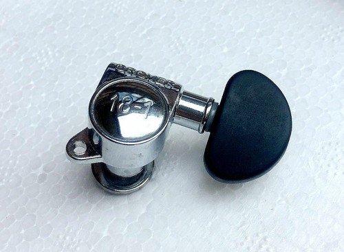3X3 Grover Mid-Size Rotomatic Tuner 3+3 Chrome & Big Black Knob for LP ...