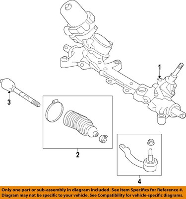 NISSAN OEM 19-20 Altima Steering Gear Linkage-Inner Tie Rod Left ...