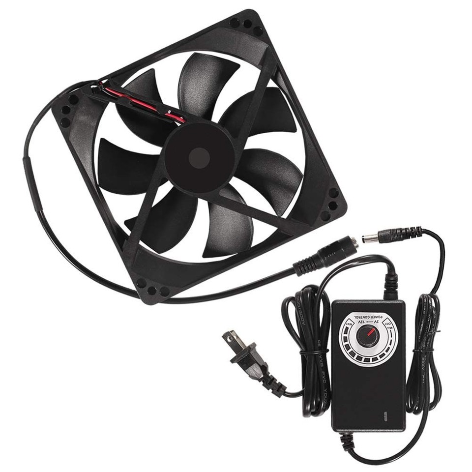 Computer Fan with AC Plug 120mm x 25mm EC Axial Fan AC 110V 115V 120V ...