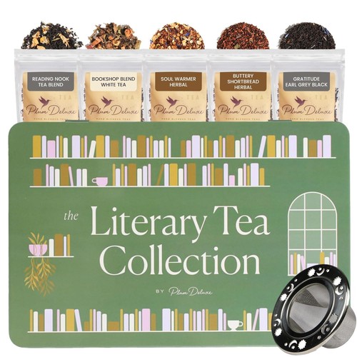 iterary Tea Collection Assorted Tea Gift Set - Hand-Crafted Loose Leaf ...