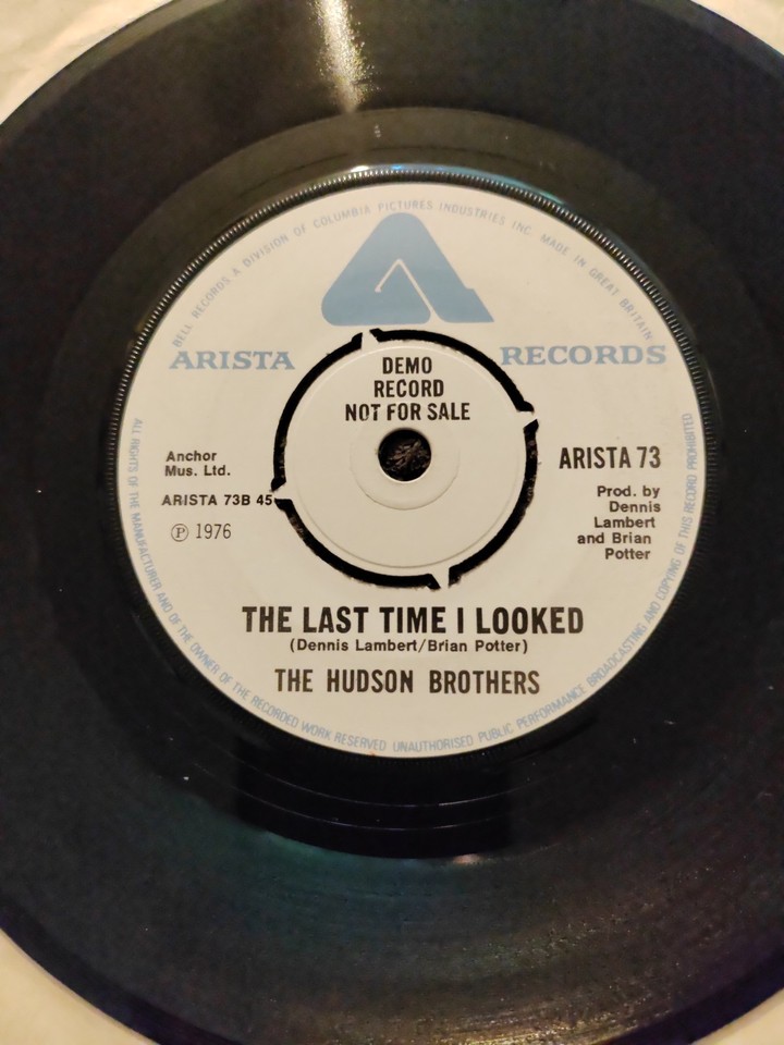 the Hudson brothers, help wanted, rare demo, arista records, ARISTA 73 ...