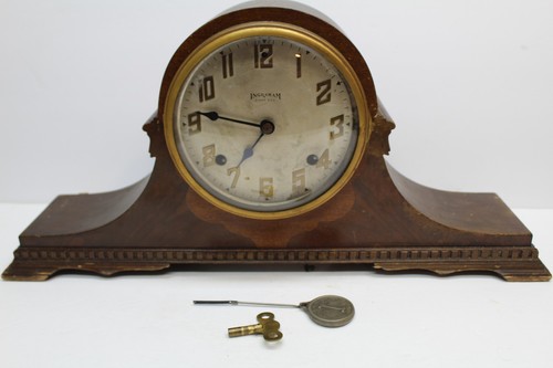 Vintage Ingraham Eight Day Bim Bam Camel Back Mantle Clock -Needs ...