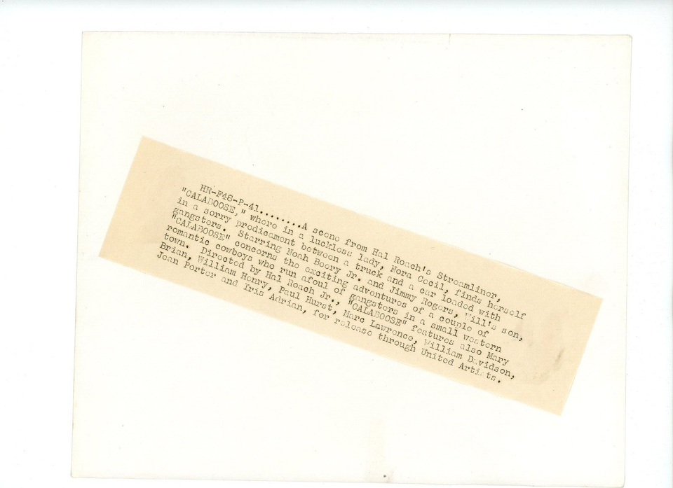 Vintage 8x10 Photo Calaboose (1943 film) Jimmy Rogers, Mary Brian Noah ...