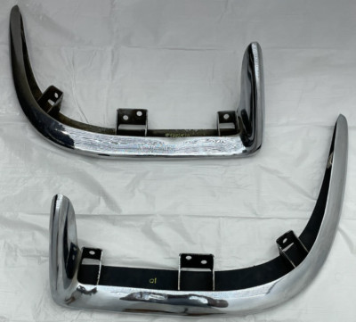 1963-1967 Corvette Rear Bumper C2 Back Chrome Pair Coupe Convertible ...