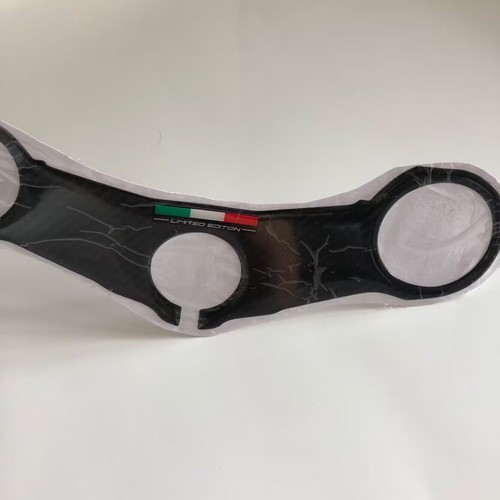 3D Carbon Fiber Front Fork Yoke Decal Sticker Pad For DUCATI 848 1098 ...