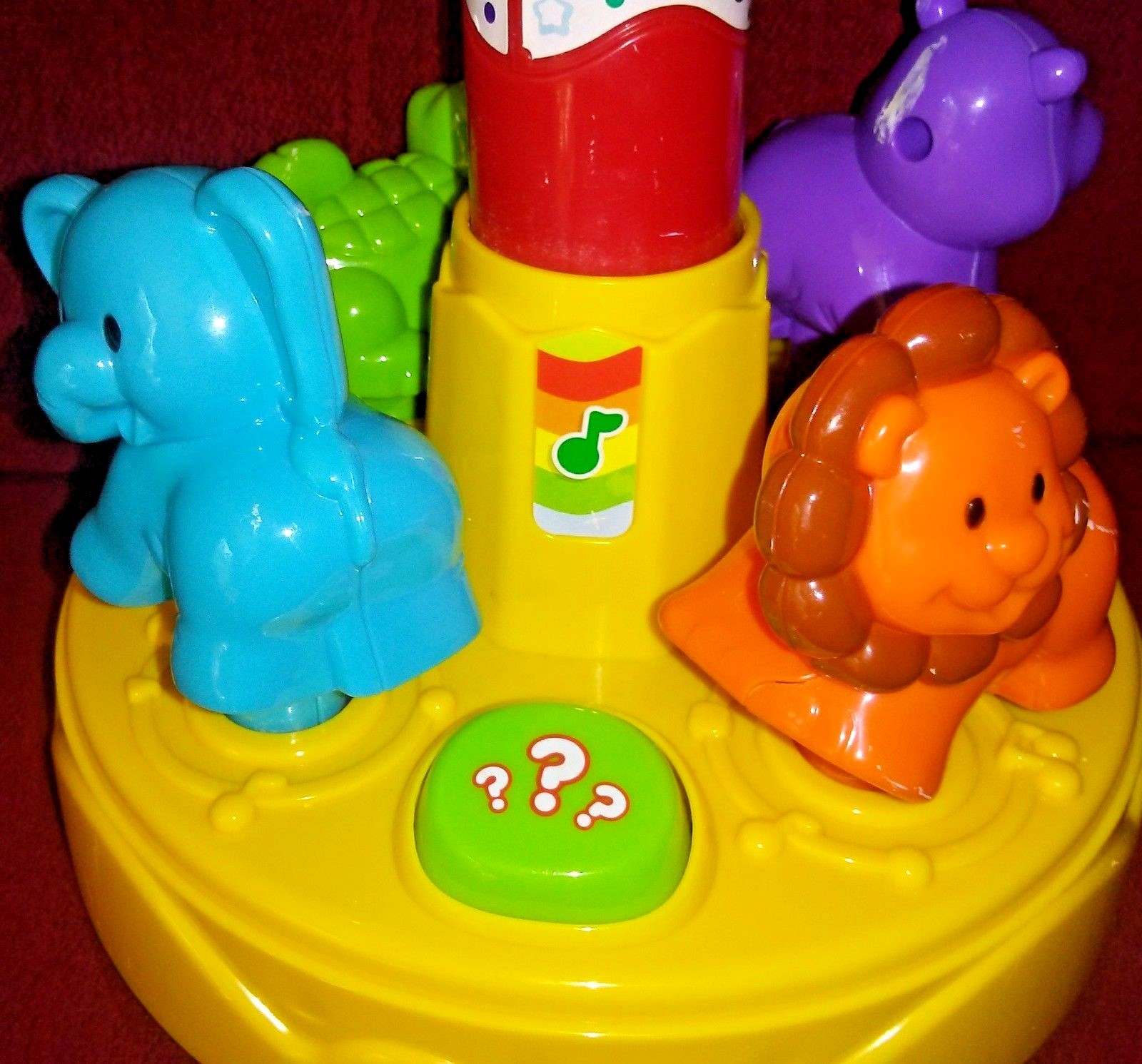 Vtech Spin & Learn Color Carousel Merry-Go-Round Hippo Gator Elephant Lion | eBay
