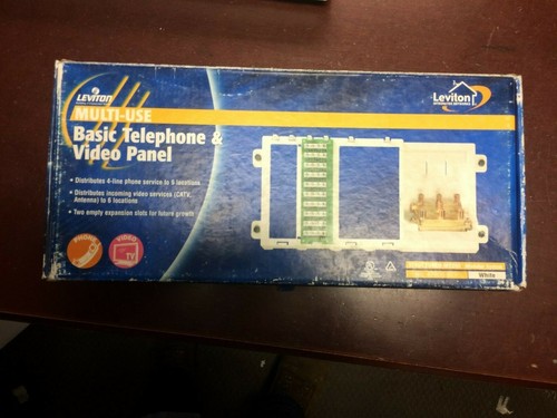 LEVITON TELEPHONE AND VIDEO PANEL 47606-BTV | eBay