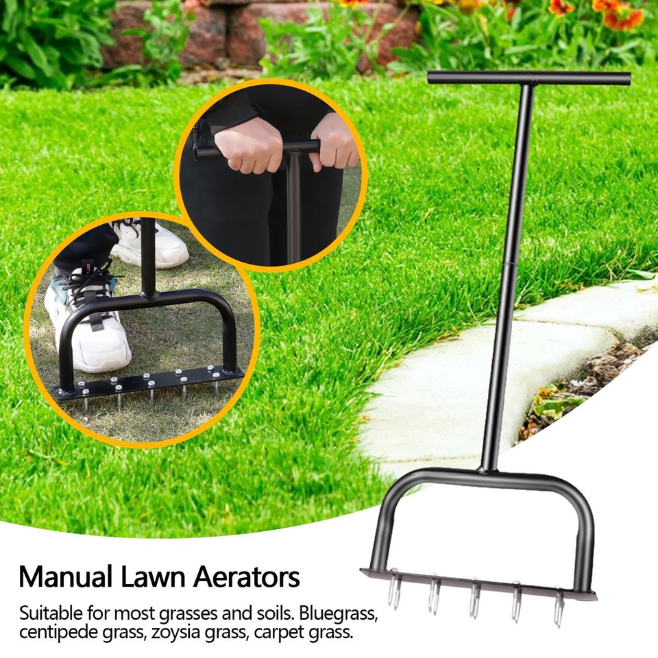 Manual Lawn Aerator Manual Core Aerator Tool Portable Soil Loosening ...