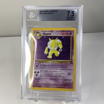 Pokemon Hypno Fossil Unlimited Holo Rare #8 Beckett 7.5 | eBay