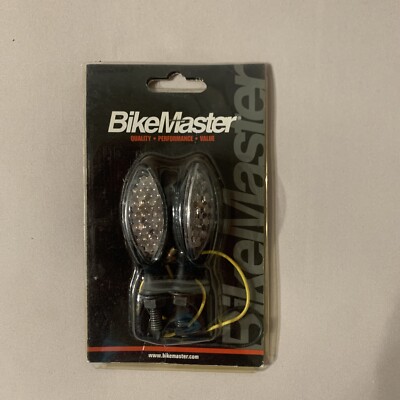 BikeMaster Motorcycle LED Universal Oval Mini Turn Signals 266201 Brand ...