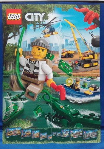 Lego City Poster A3 size - Foldout with comic strip on reverse. NEW ...