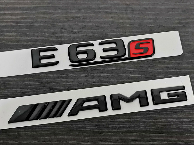 Gloss Black E63S AMG logo Trunk emblem badge For Mercedes-Benz E63 AMG ...