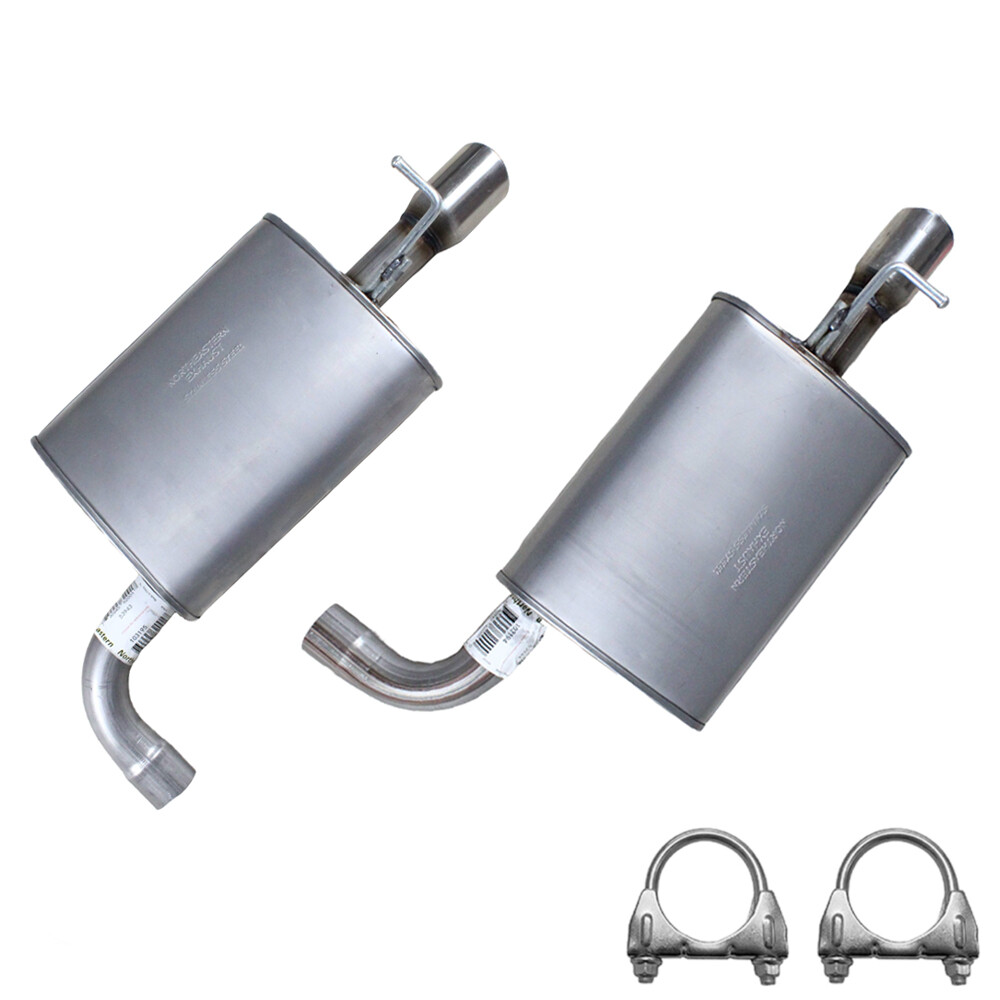Stainless Steel Pair of Muffler Exhaust kit fits: 2011-2015 Ford ...