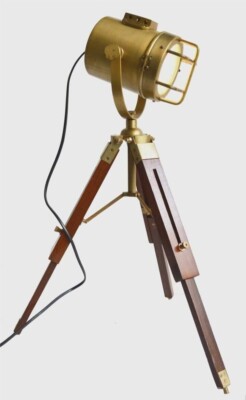Flor Lamp Nautical Spotlight LARGE Vintage Theater Stage Industrial ...
