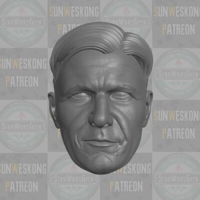 Harrison Ford Thunderbolt Ross v1 custom head for Marvel Legends ...