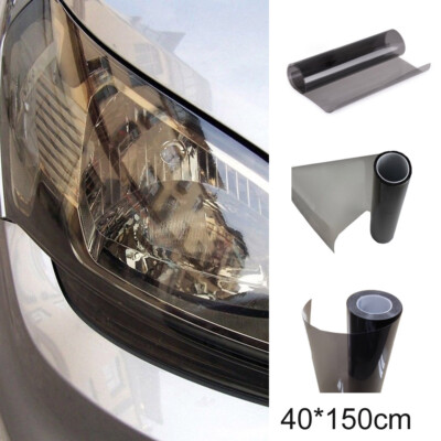 16"x60" Light Black Tint Gloss Film Vinyl Car Headlights Tail Lights ...