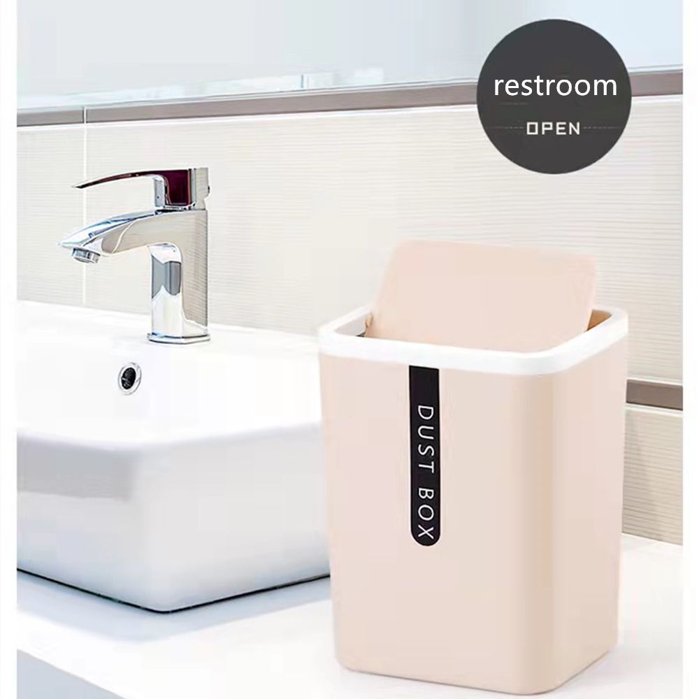 Storage bucket Shake cover Sundries Barrel Mini Small Waste Bin Trash ...