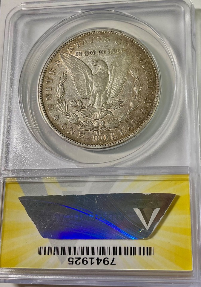 1892CC USA Key Date Morgan Dollar ANACS graded VF 30 still retains ...