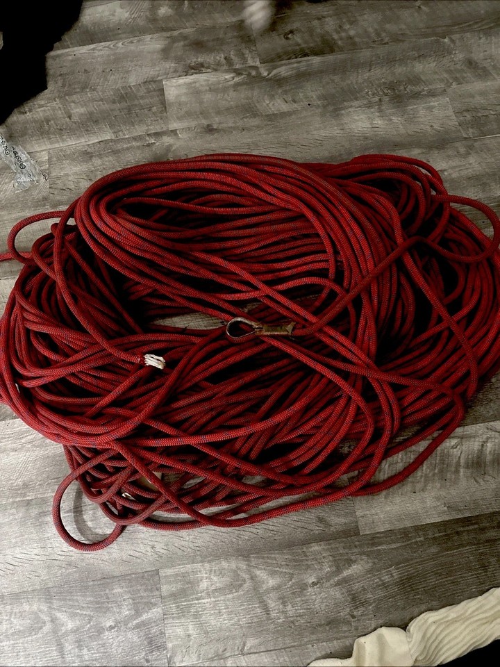 HTP red Static Line 600ft Spool 7/16 Diameter Static Rope Lightly Used | eBay