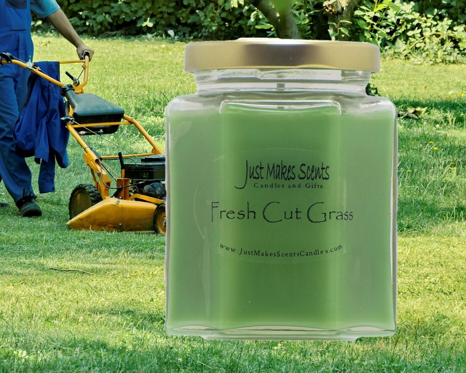 Fresh Cut Grass Scented Blended Soy Candles | Grass Fragrance | Hand ...