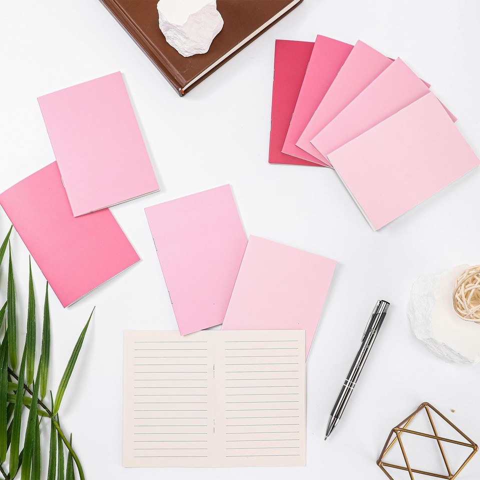 100 Pcs Mini Notebooks Bulk Small Pocket Notepads Journals Lined Paper ...
