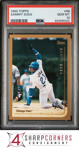 1999 TOPPS #66 SAMMY SOSA CUBS PSA 10 | eBay