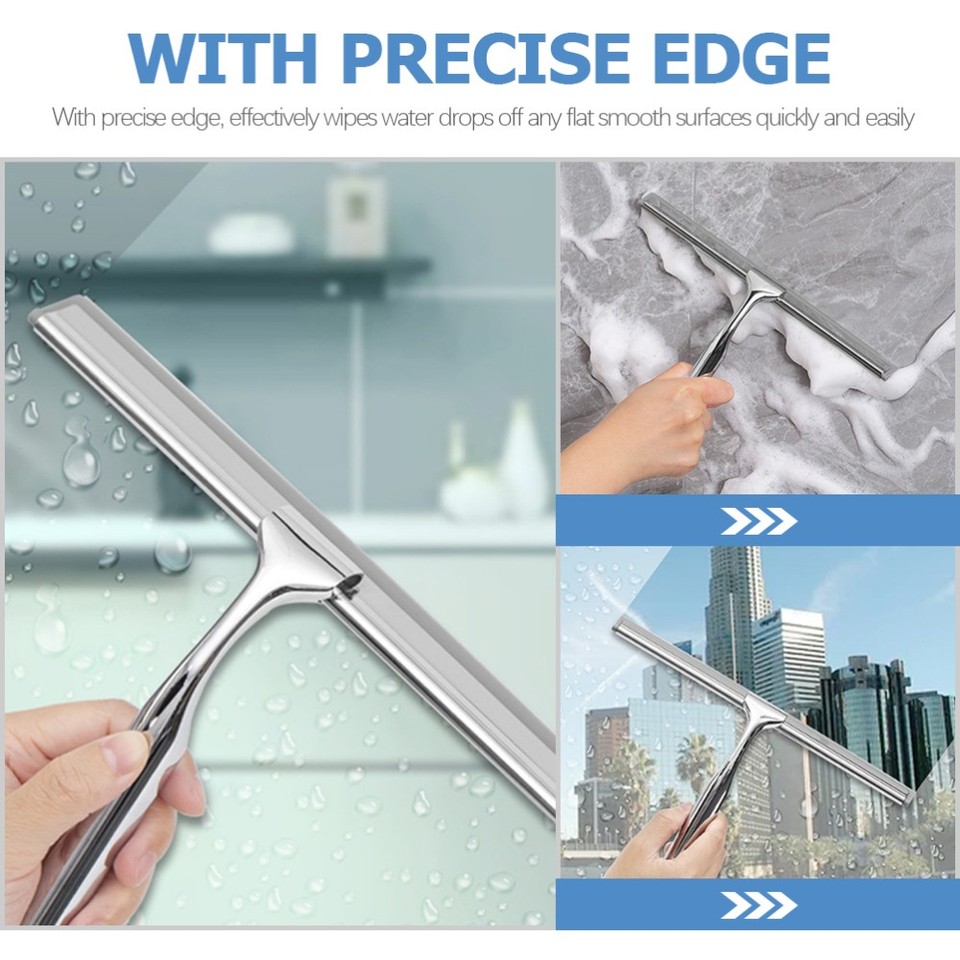 2 Pcs Glass Wiper Strip Window Cleaner Tool Cleaning Wipers Practical ...