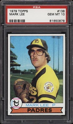 1979 Topps #138 Mark Lee - Padres - PSA 10 - 81650878 - Pop 7 ...